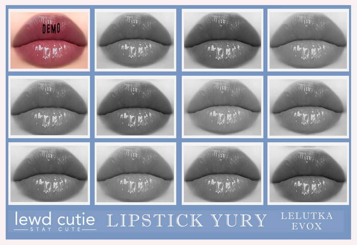Second Life Marketplace [lewd Cutie] Lipstick Yuri Lelutka Evox Demo